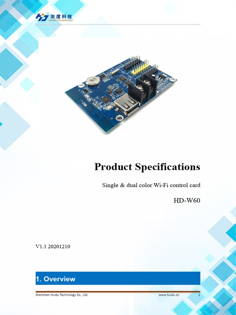 HD W60 Specification V1.1 | PDF | Switch | Usb