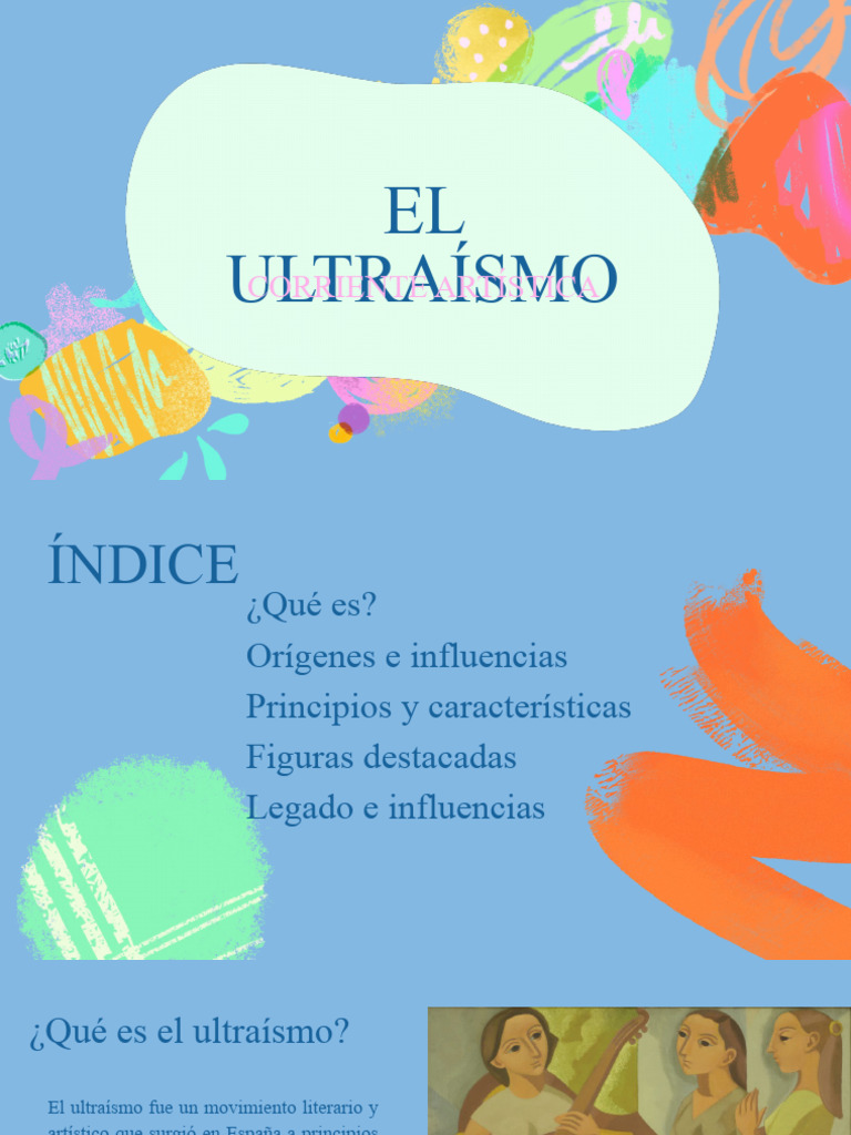 Características del Ultraísmo Artístico | PDF | Collage | Movimientos
