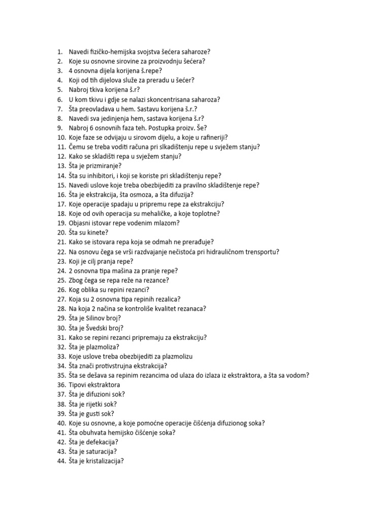 Pitanja Za Test | PDF