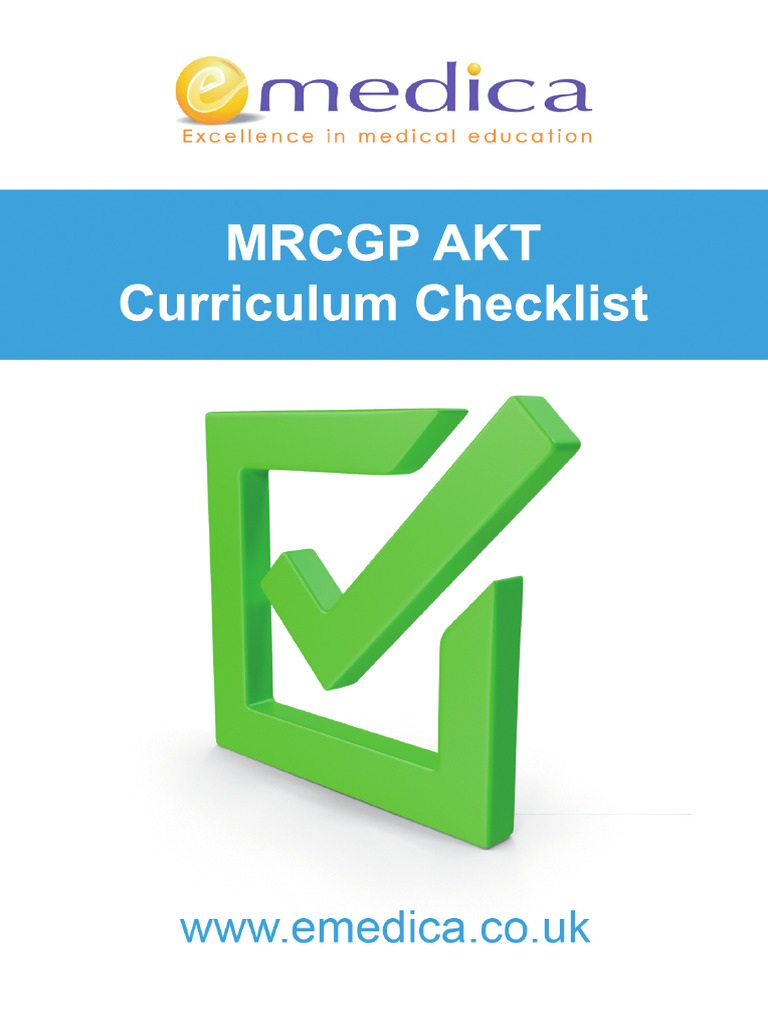 Emedica MRCGP AKT Curriculum Checklist | PDF | Cardiology | Heart