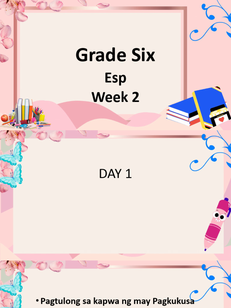Grade 6 EsP-WEEK 2 | PDF