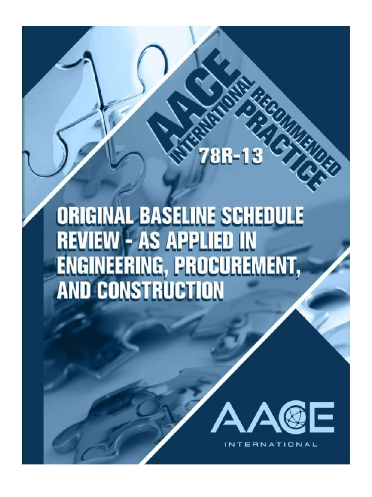 78R-13 Original Baseline Schedules Review | PDF