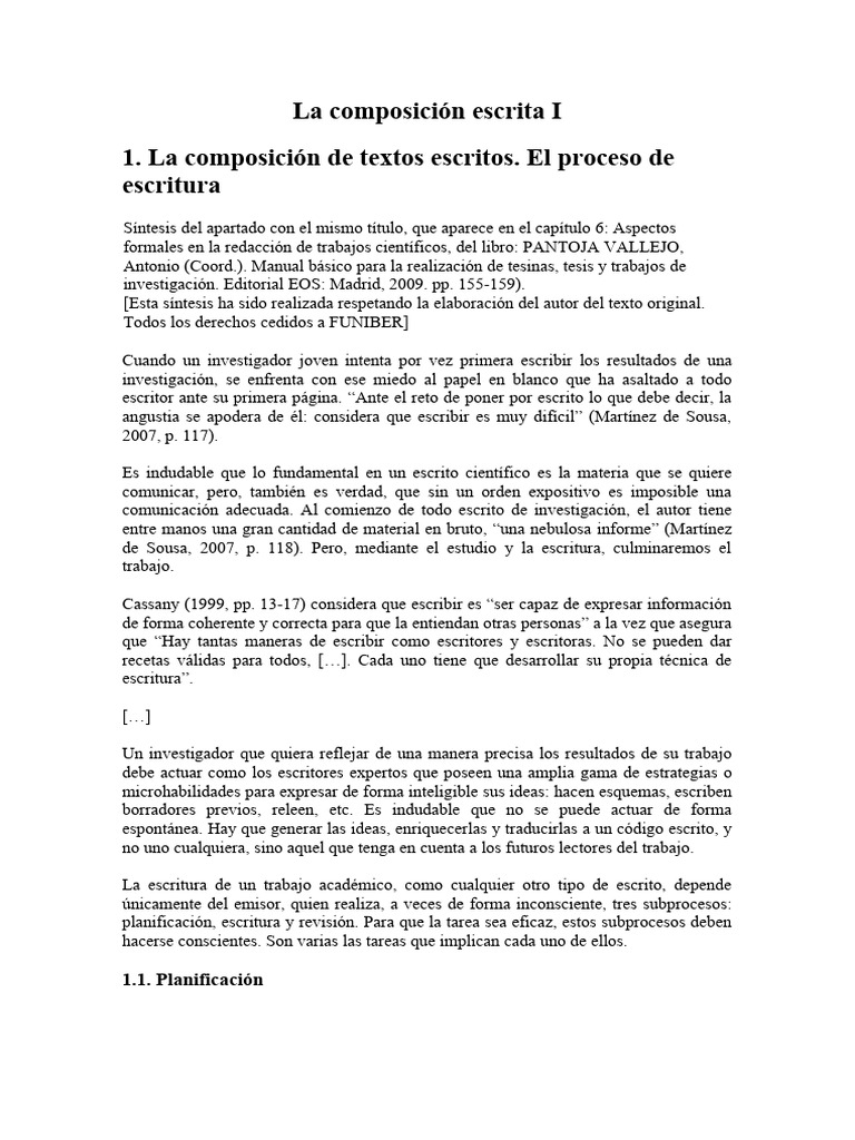 Como Redactar Escritos I | PDF | Información | Escritura