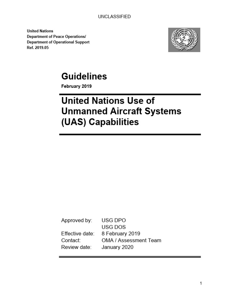 2019.05 UAS Guidelines February 2019-FINAL 2 | PDF | Unmanned Aerial ...