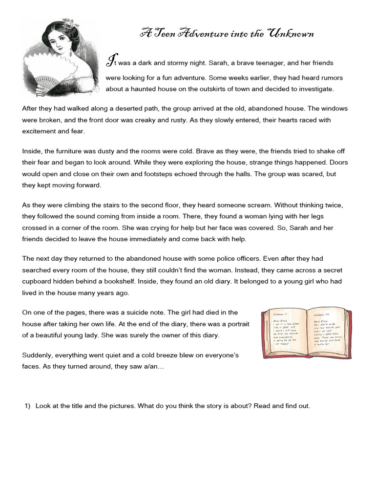 A Teen Adventure Into The Unknown | PDF