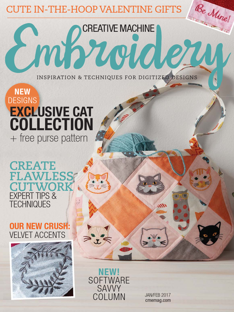 Creative Machine Embroidery Jan Feb 2017 | PDF | Embroidery | Needlework