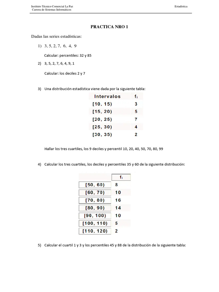 Practica Nro 1 | PDF