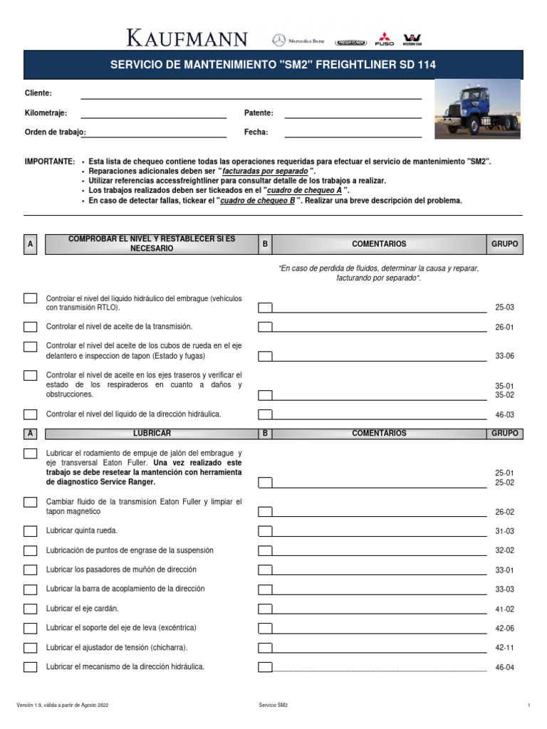 05 - Servicio de Mantenimiento SM2 SD 114 | PDF | Eje | Embrague