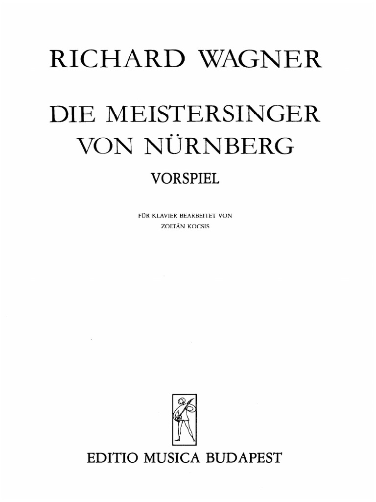 Wagner Meistersinger Prelude (Kocsis) | PDF