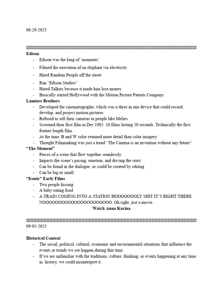 Editing Notes | PDF | Narration