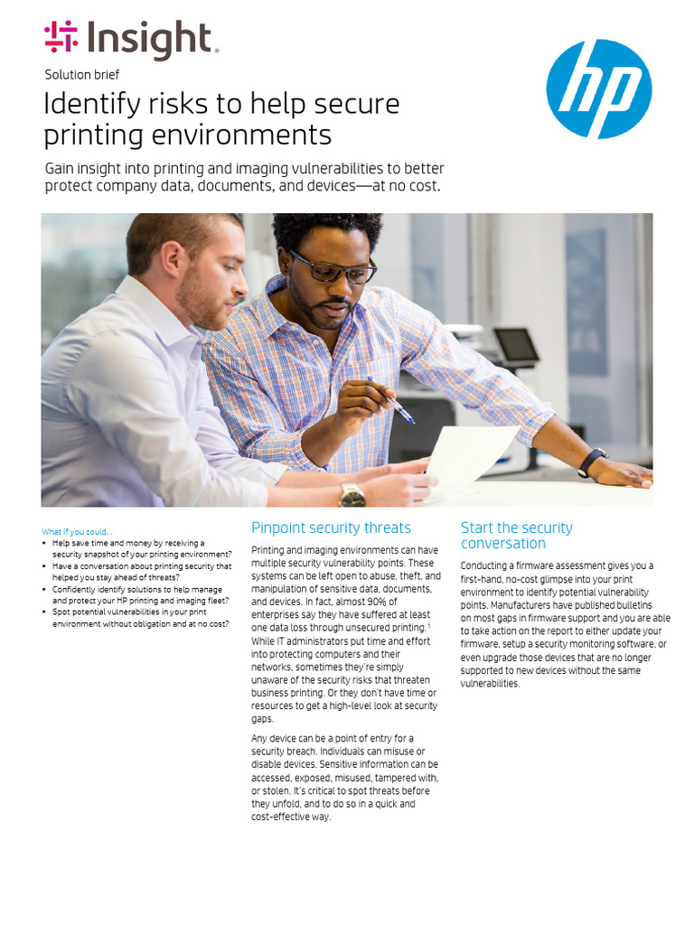 HP Firmware Security Assess Brief | PDF | Computer Security | Security