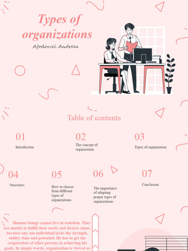 Types of Organizational Structures | PDF | Organizational Structure ...