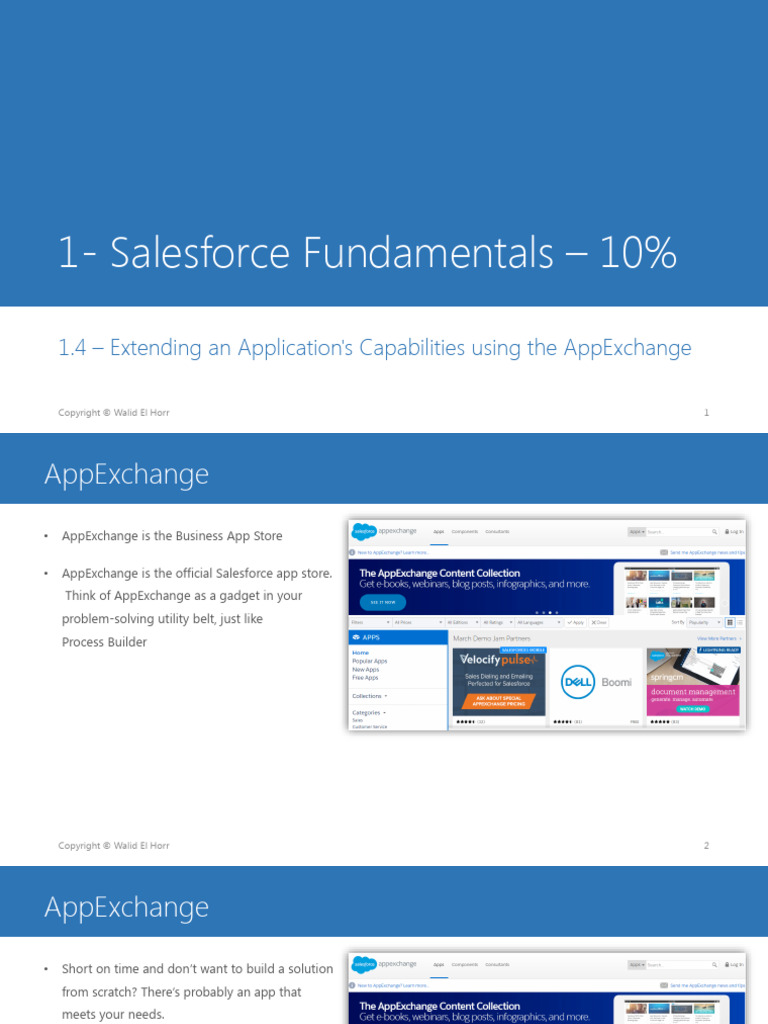5.2 1.4 - Salesforce Fundamentals - Extending An Application's Capabilities Using The ...
