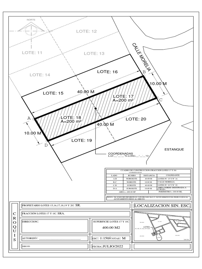 Croquis de Lote | PDF