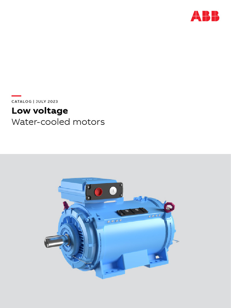 Catalog - IEC LV Water-Cooled Motors - EN - 07-2023 | PDF | Electric ...