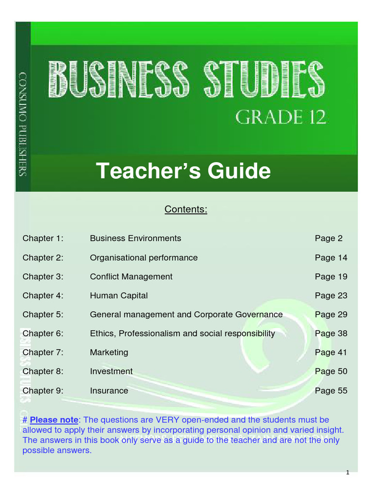 Consumo Grade 12 Teachers Guide Business Studies | PDF | Cost Of Living ...