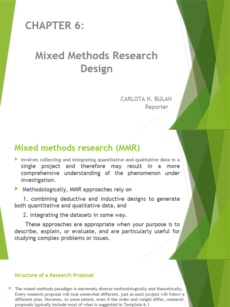 Mixed Methods Research Design Overview | PDF | Methodology ...