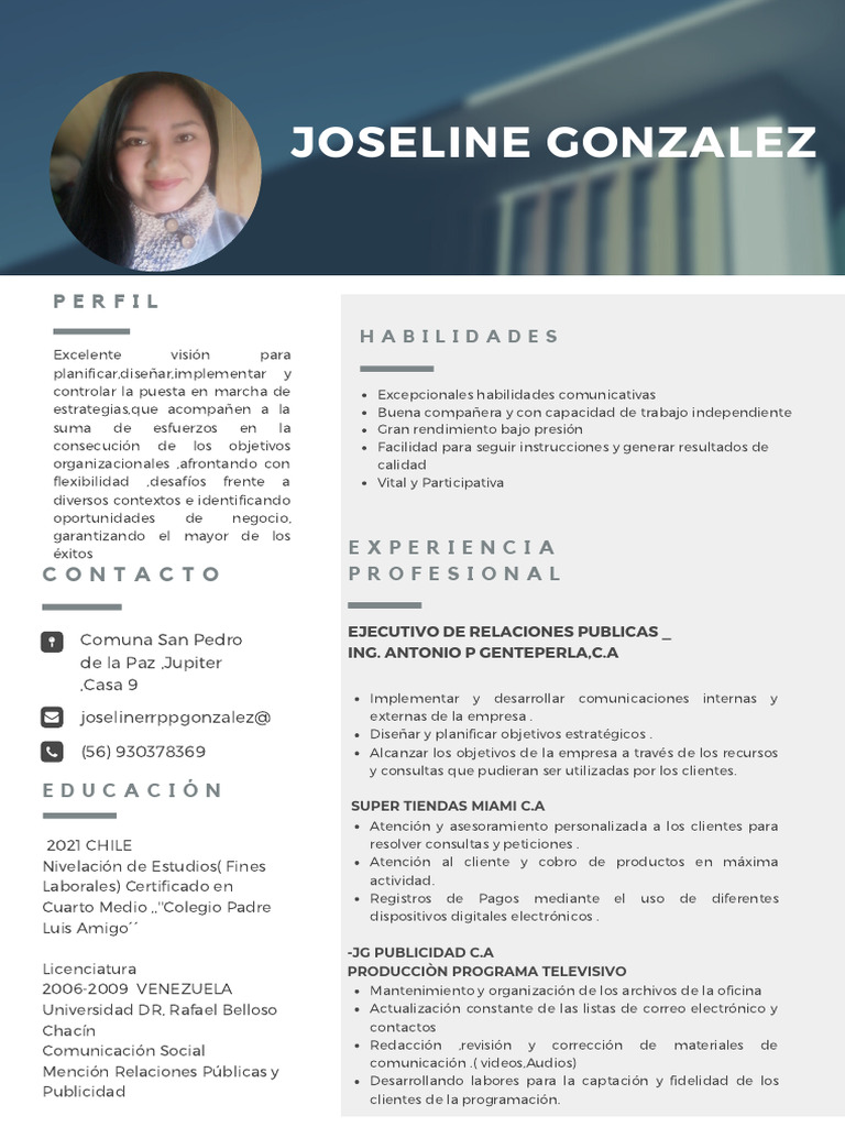 Joseline Gonzalez Curriculum Canva | PDF | Publicidad | Business