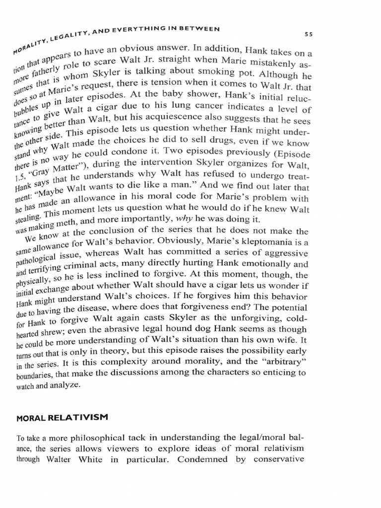 Breaking Bad - Moral Relativism | PDF