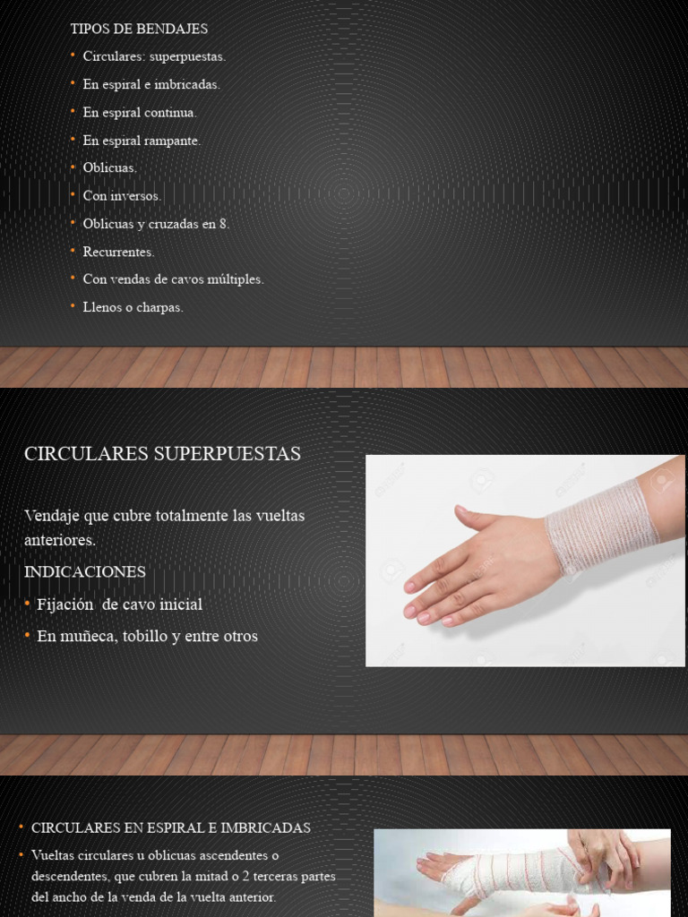 Aplicación de Vendajes | PDF