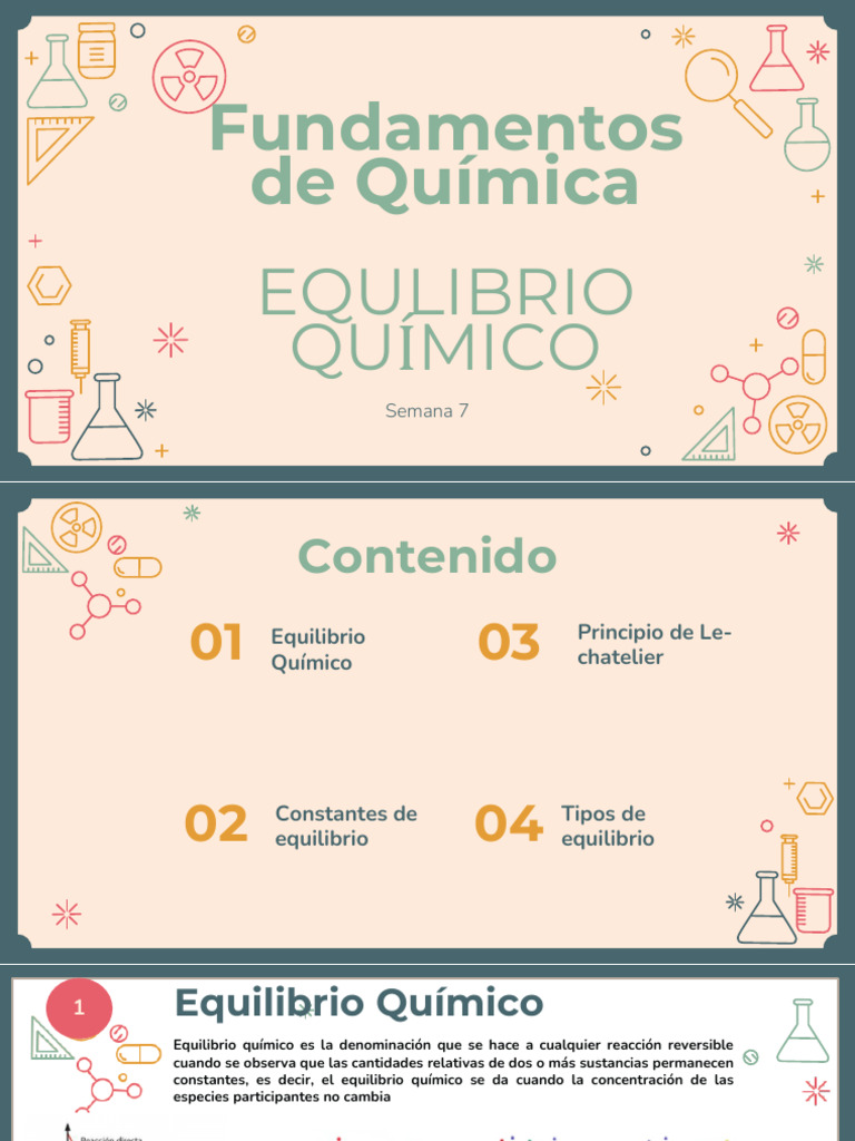Equilibrio Químico | PDF | Equilibrio químico | Gases