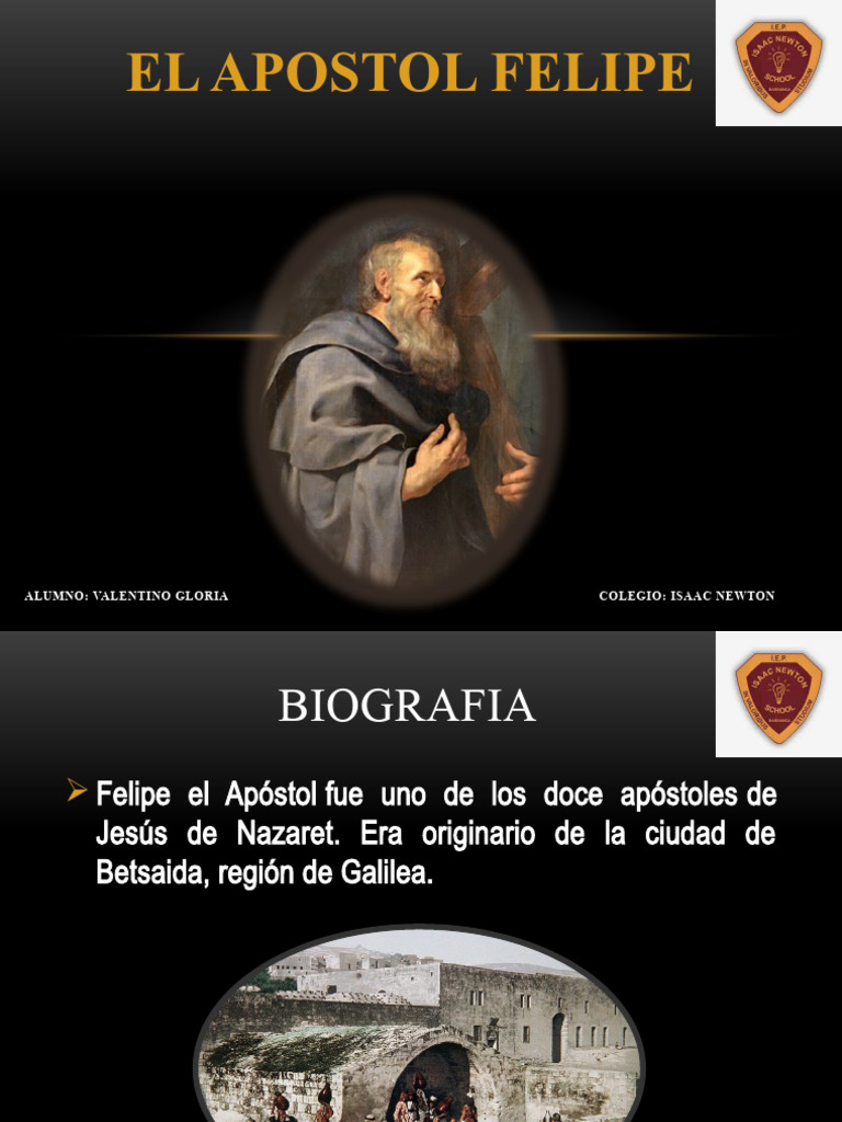 Biografía del Apóstol Felipe | PDF