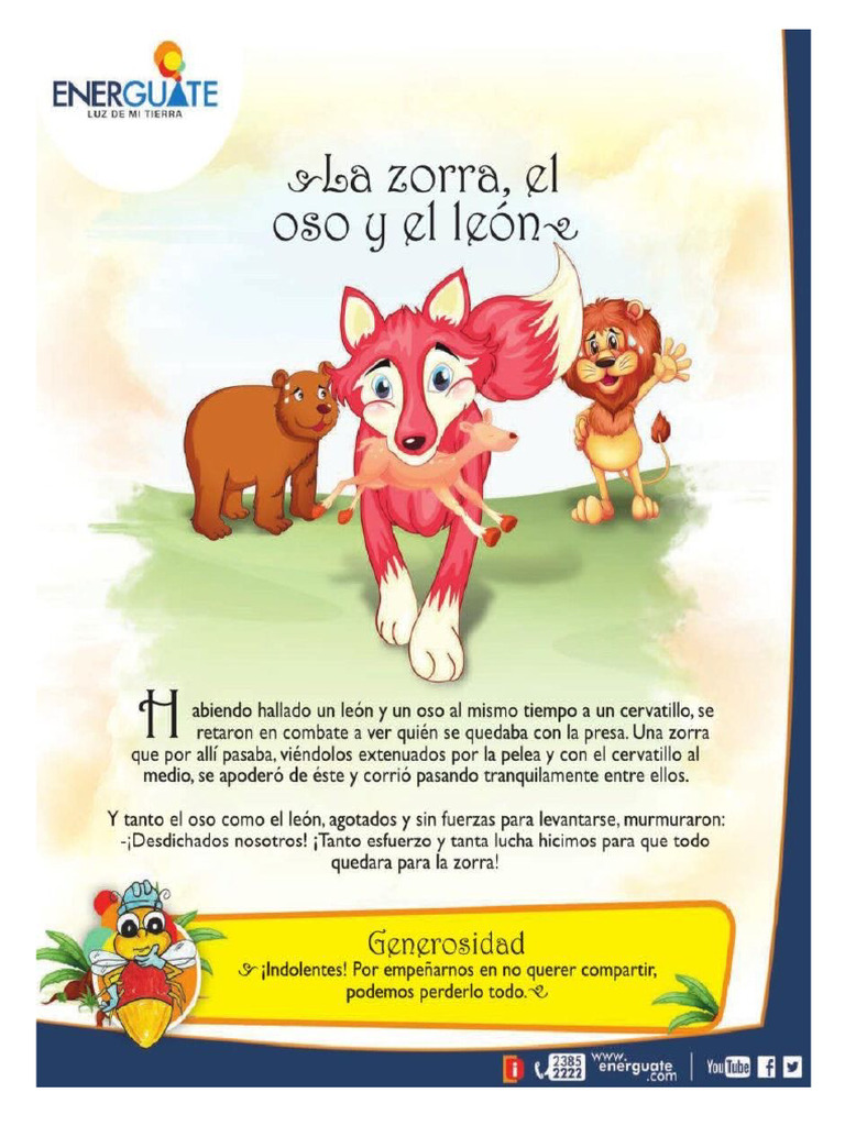 La Zorra El Oso y El Leon | PDF