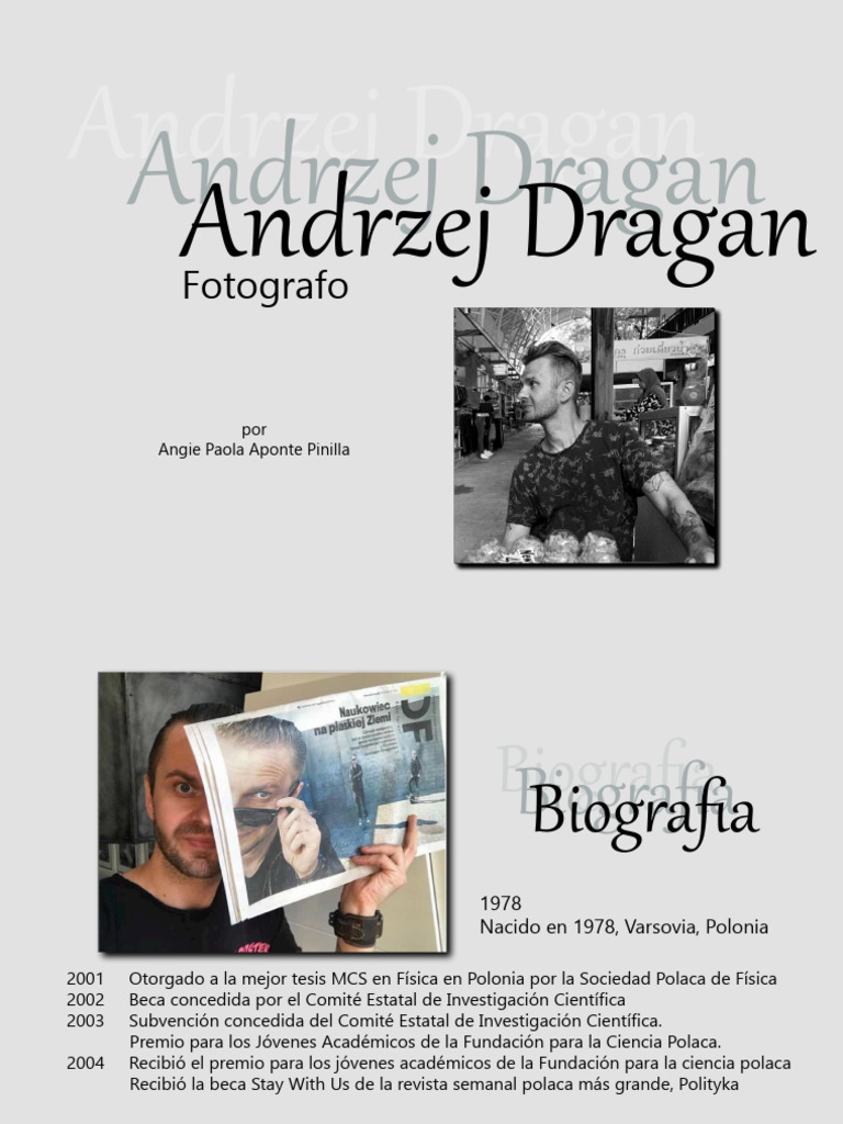 Biografía de Andrzej Dragan (1) | PDF