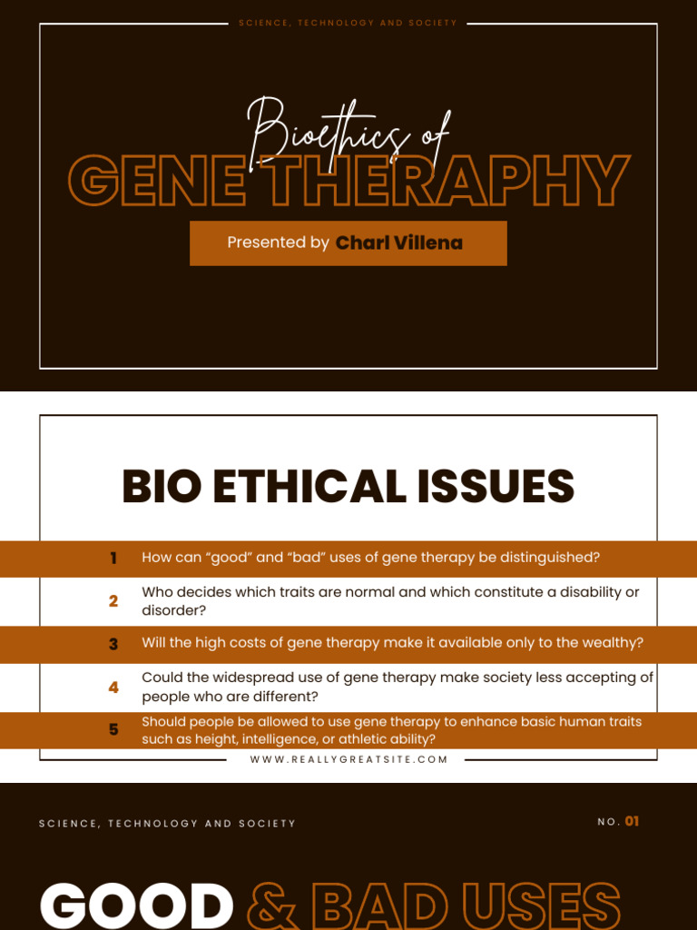 Bioethics of Gene Therapy - Villena | PDF | Gene Therapy | Human ...