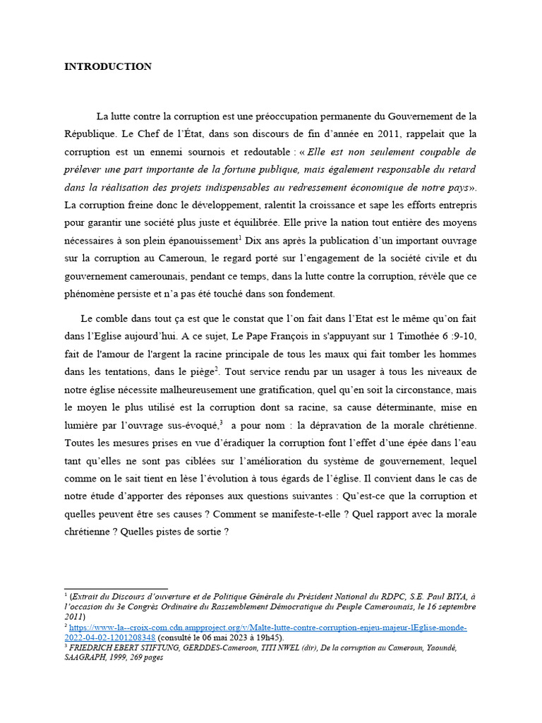 Corruption et morale chrétienne en église | PDF | Moralité | Bonheur