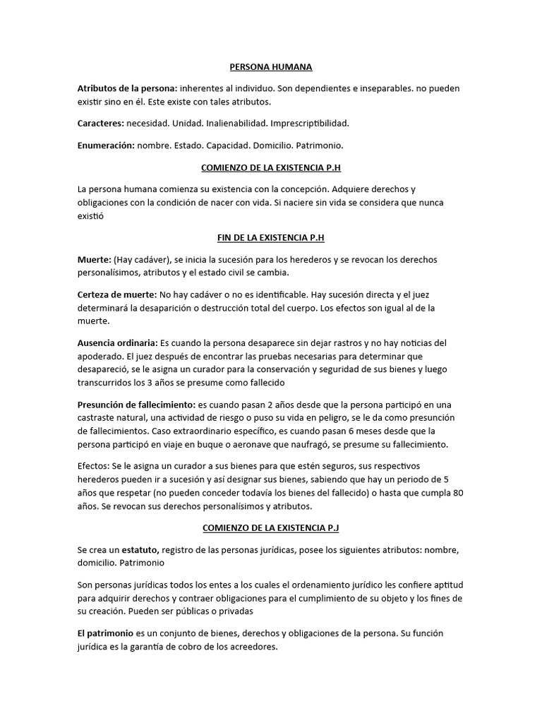 Derecho Civil Parcial 1 | PDF | Bienes (Ley) | Muerte