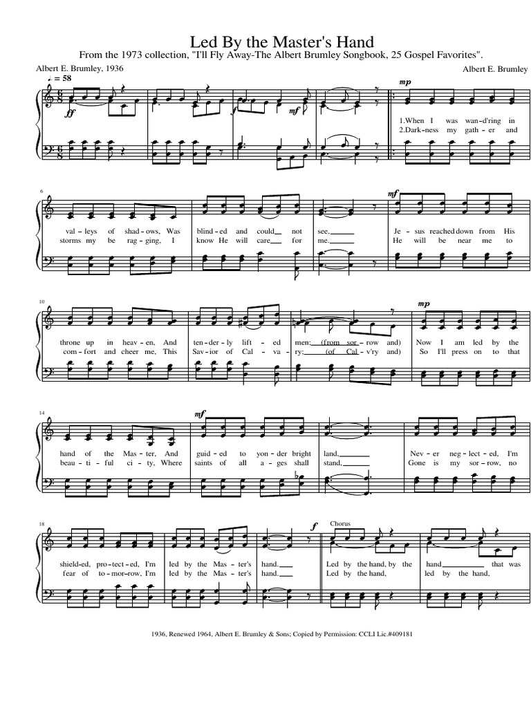 Led by The Masters Hand | PDF