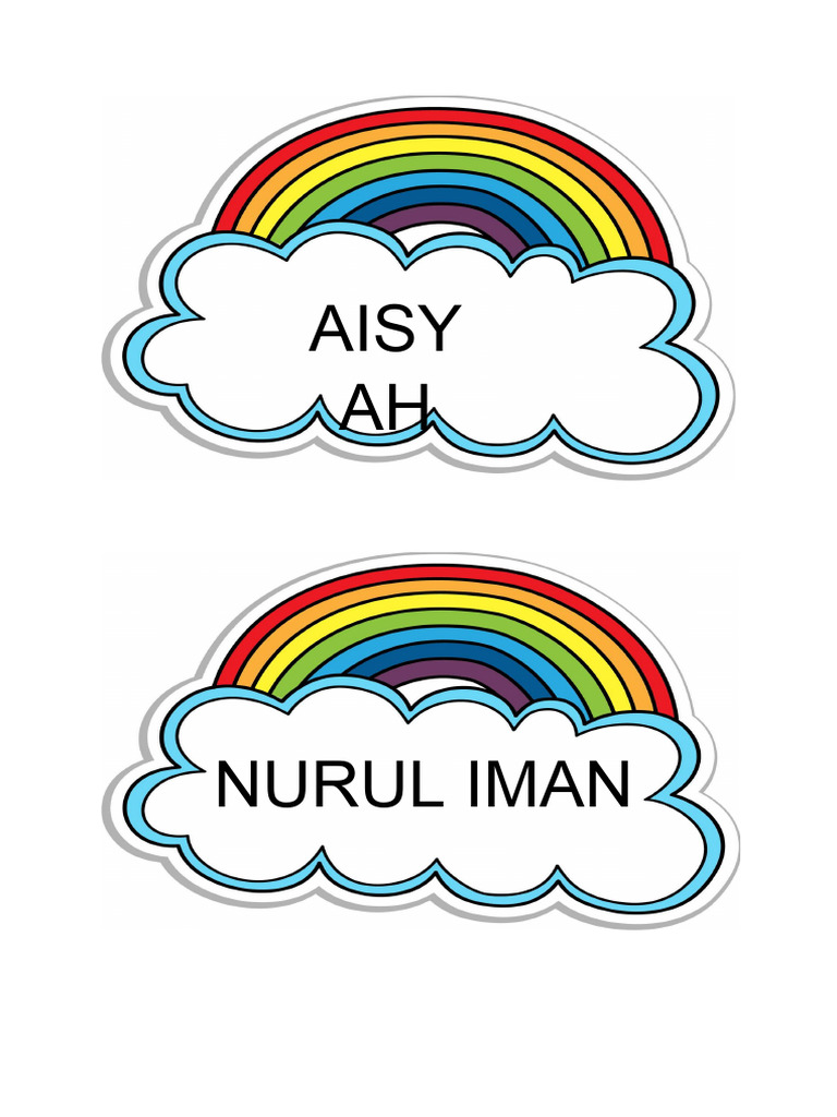 Label Nama Meja Murid | PDF Label Nama Meja Murid | PDF