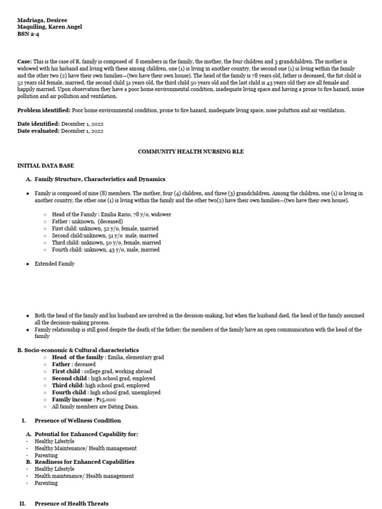 CHN FNCP Idb | PDF | Nursing | Hazards
