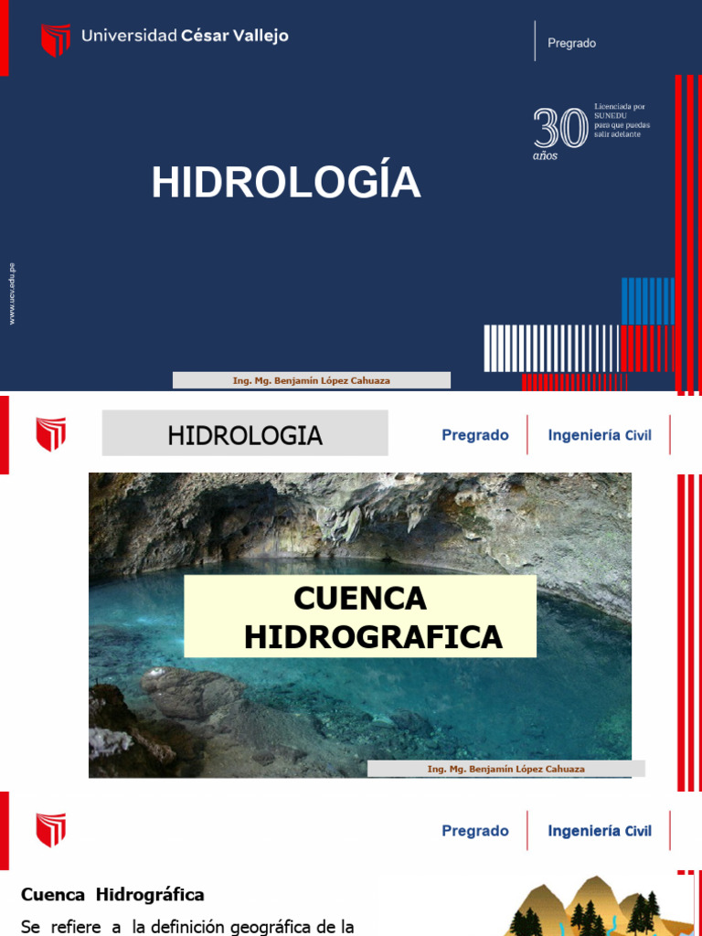 Sesion 02 Cuenca Hidrografica | PDF | Cuenca de drenaje | Río