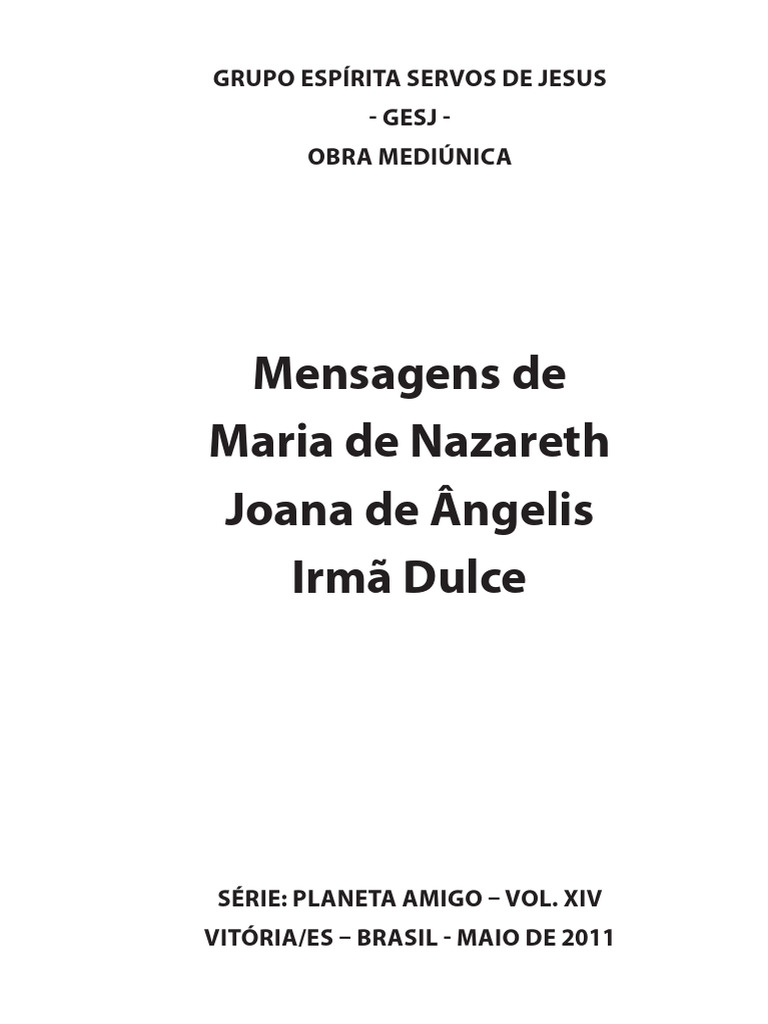 Mensagens de Maria de Nazareth | PDF | Amor | Maria, mãe de Jesus