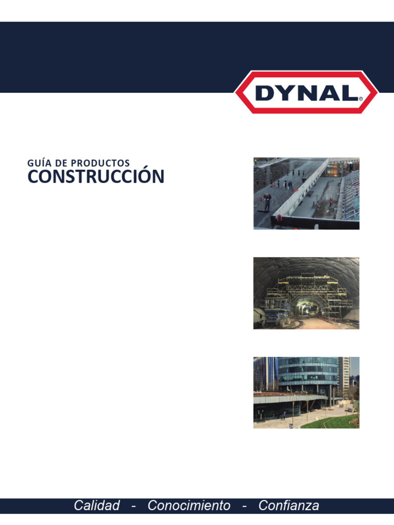 Guía de Productos Dynal para Construcción | PDF | Hormigón | Poliuretano
