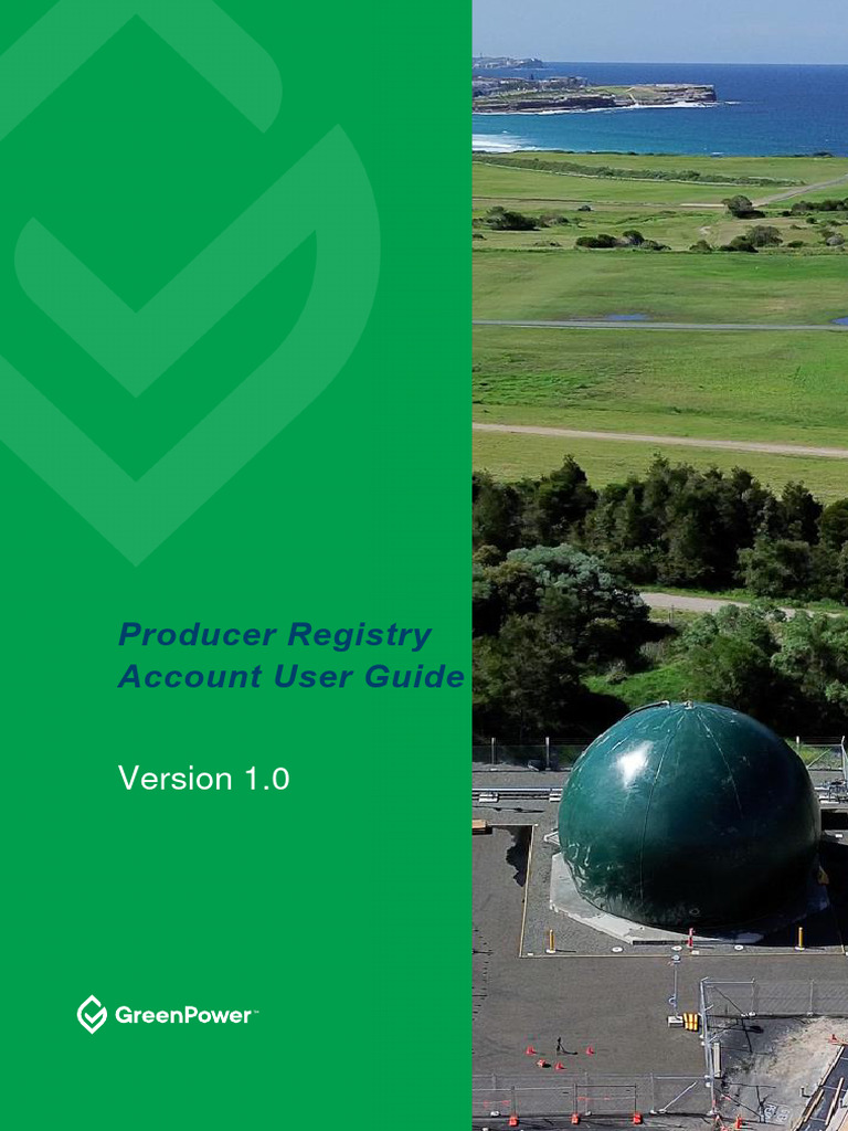 Renewable Gas Certification Pilot - Producer User Guide - V1.0 ...