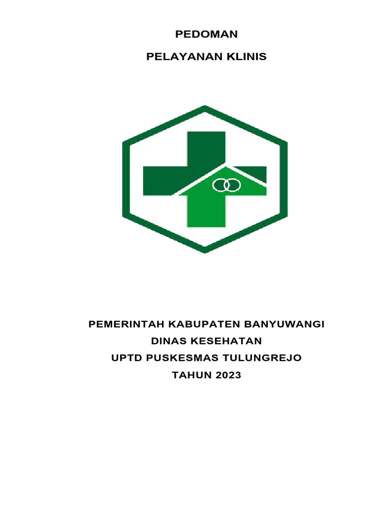 Pedoman Pelayanan Puskesmas | PDF