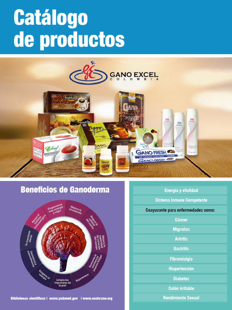 Catalogo de Productos Gano Excel 2023 - Equipo | PDF | café | Alimentos
