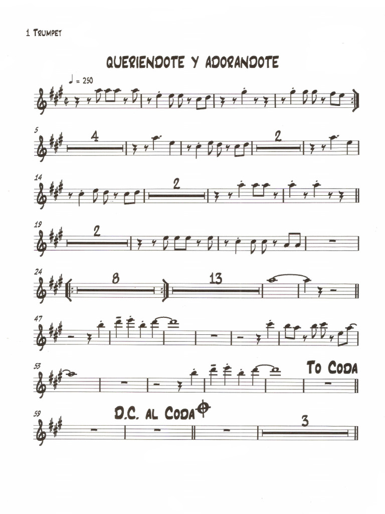 5.64 QUERIENDOTE Y ADORANDOTE 1era Tromp | PDF