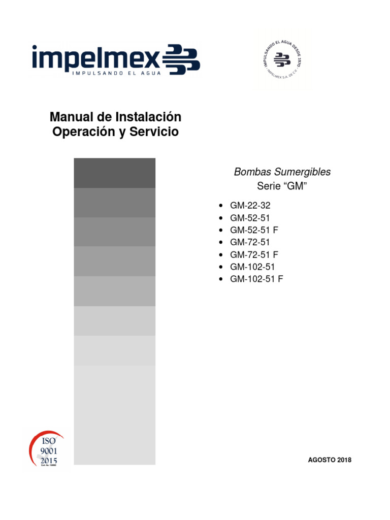 Vdocuments - MX - Manual de Instalacion Operacion y Servicio Impelmx Gmmios GMPDF No Deben | PDF ...