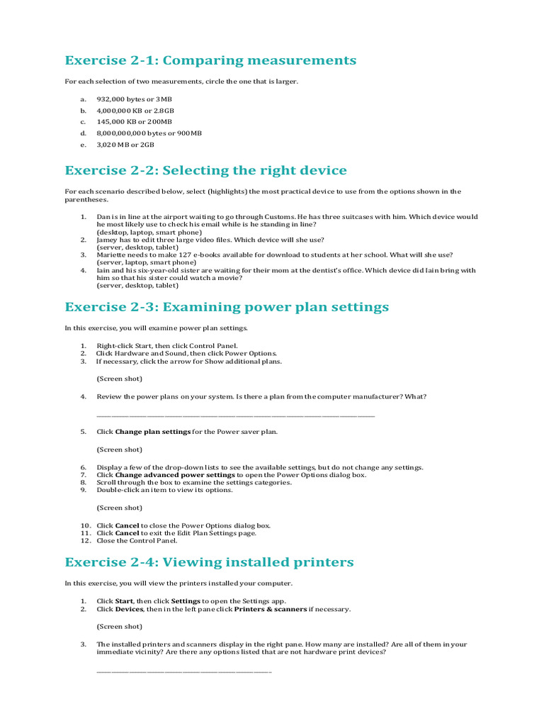 Lab Exercise - Lesson 2 | Download Free PDF | Personal Computers | Computing Platforms