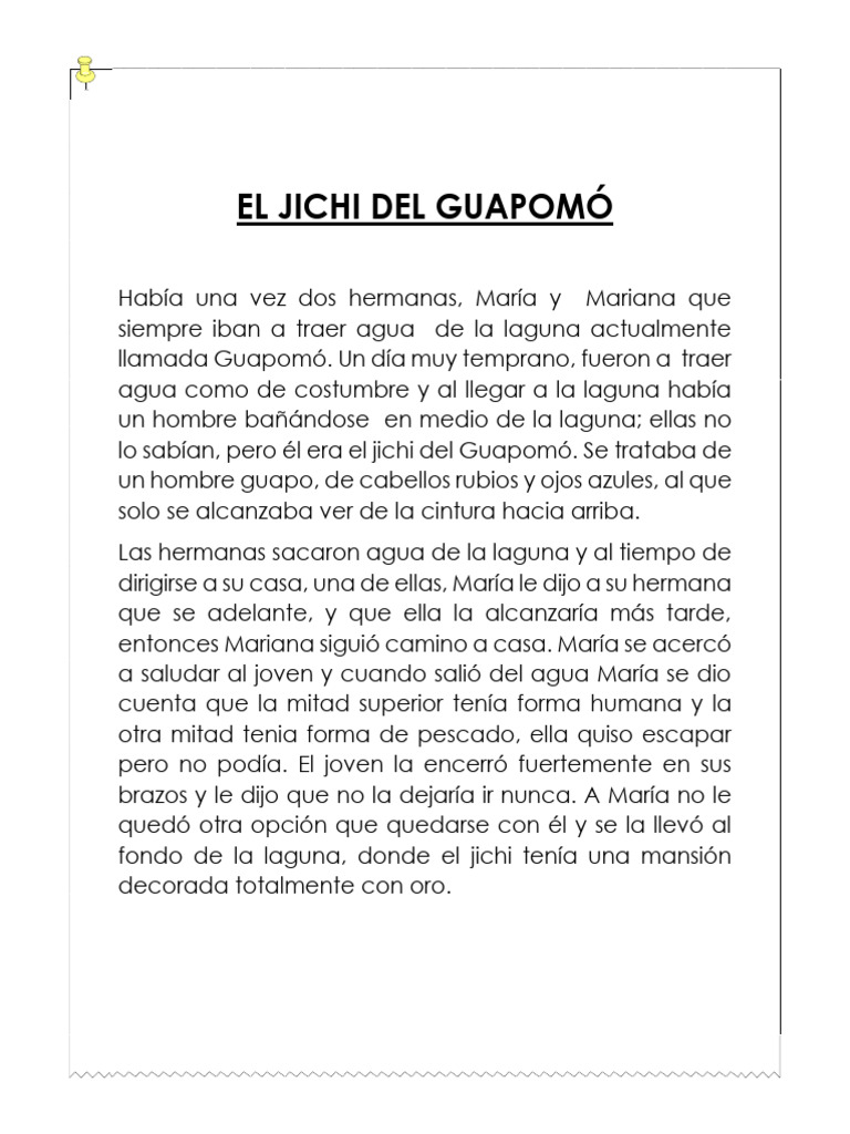 La leyenda del jichi del Guapomó | PDF
