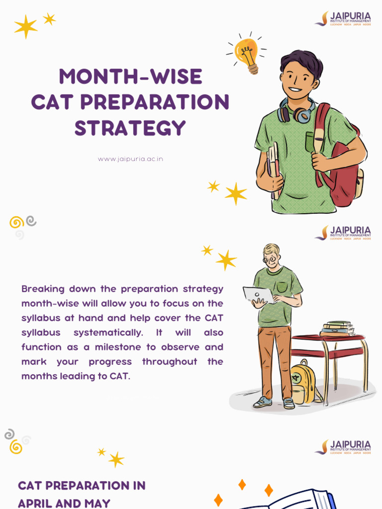 Month-Wise CAT Preparation Guide | PDF | Cognitive Science | Behavior Modification