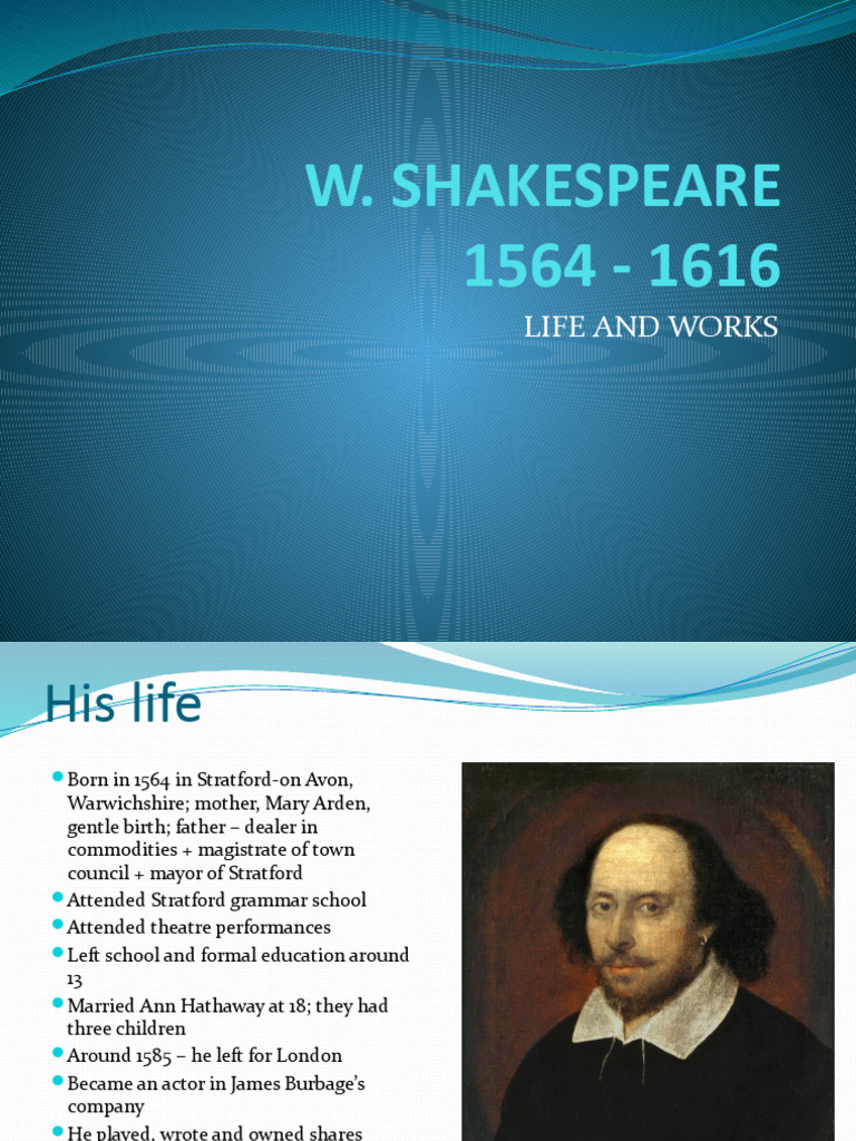 Shakespeare: Life and Literary Periods | PDF | William Shakespeare ...