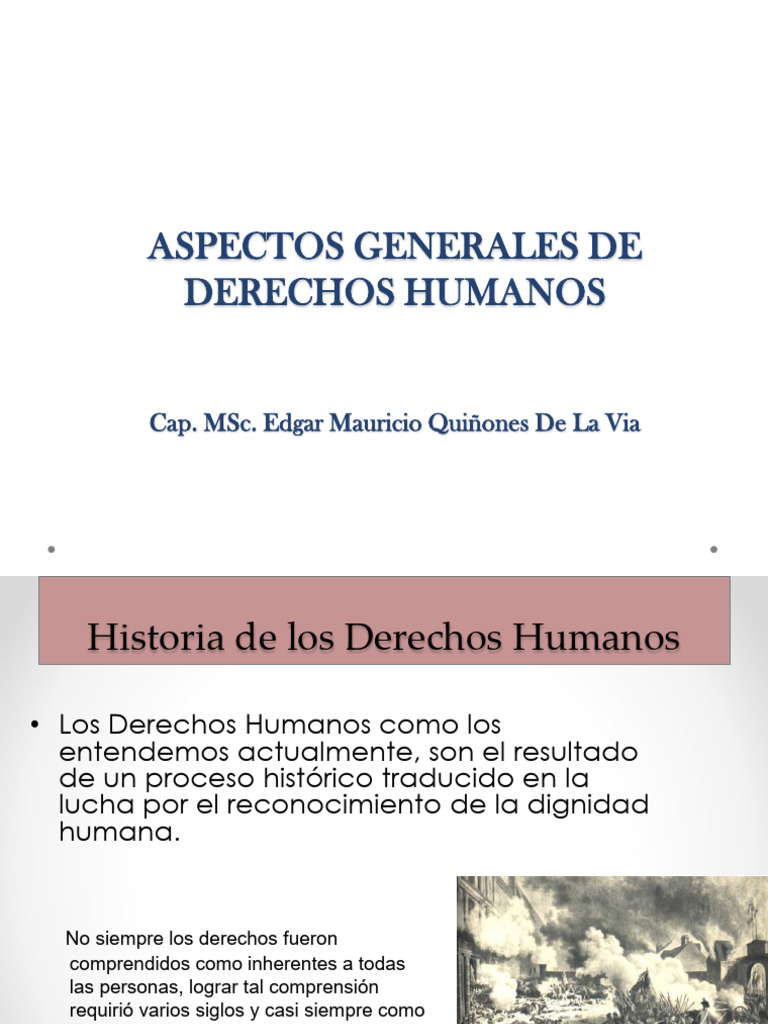 Aspectos Generales de DDHH | PDF | Derechos humanos | Ley internacional