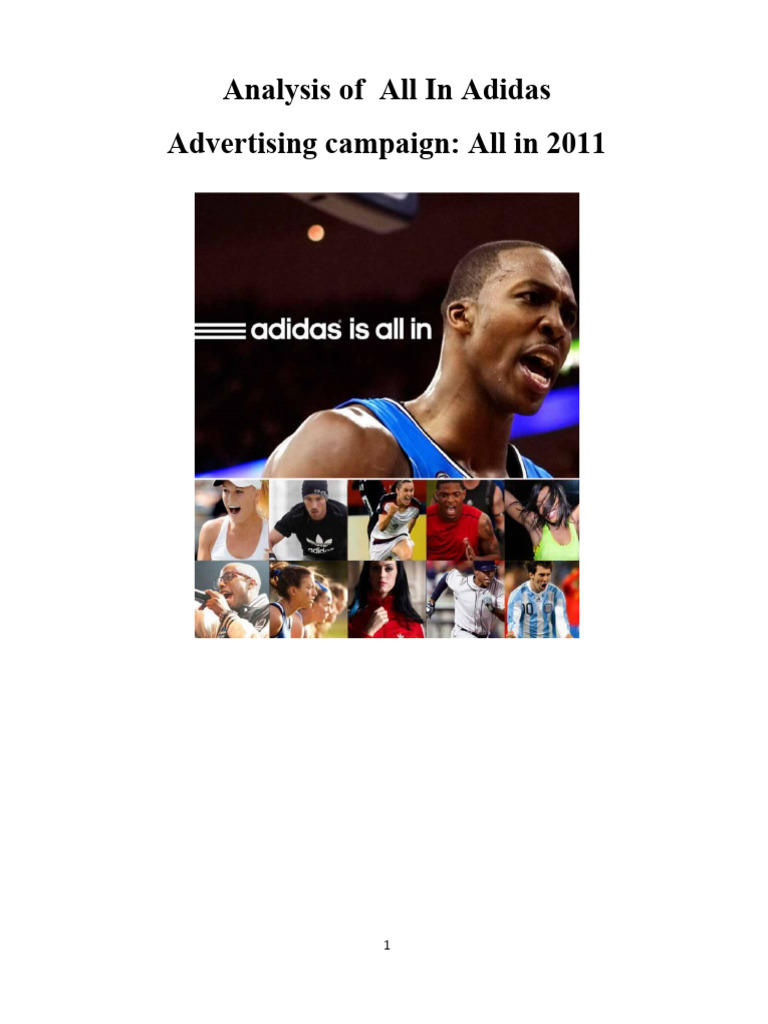 Adidas All In Campaign Analysis | PDF | Adidas | Brand