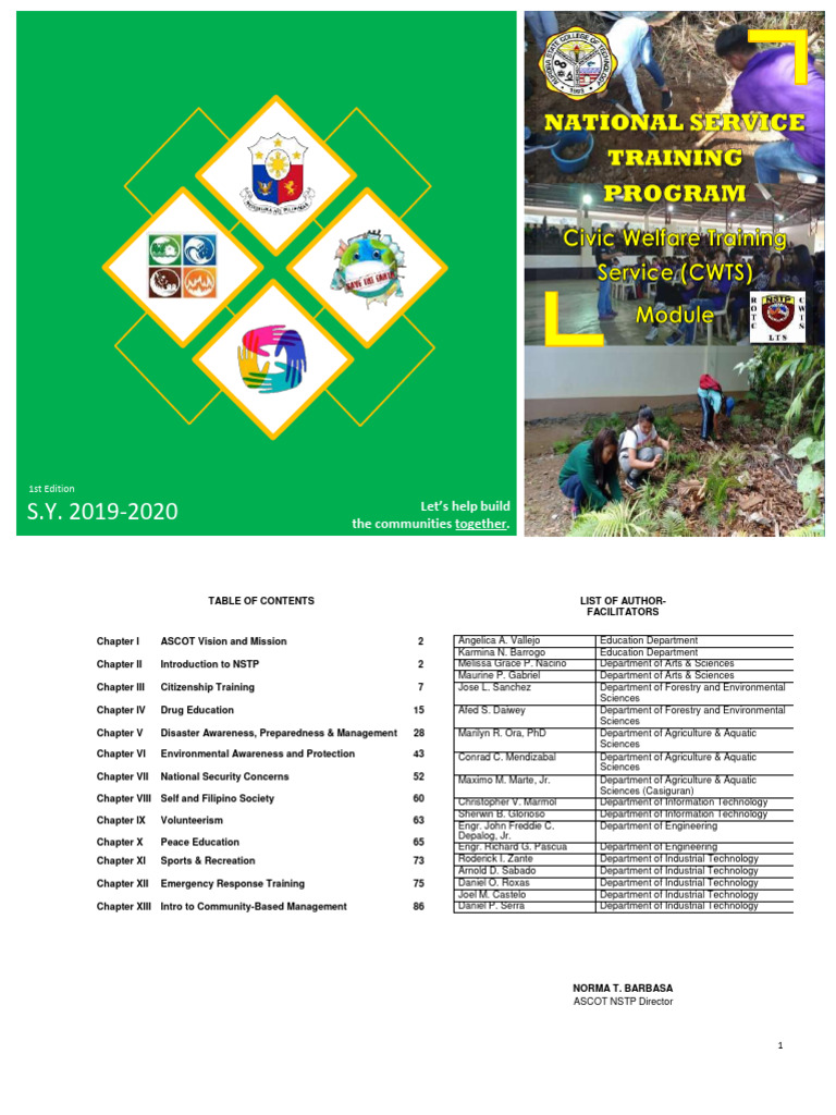 NSTP Module 1st Produced Sy 2019 2020 | Download Free PDF | Government ...