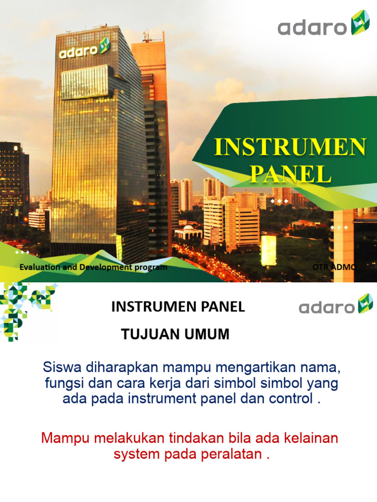 Instrumen Panel 21 Hd785-7 | PDF